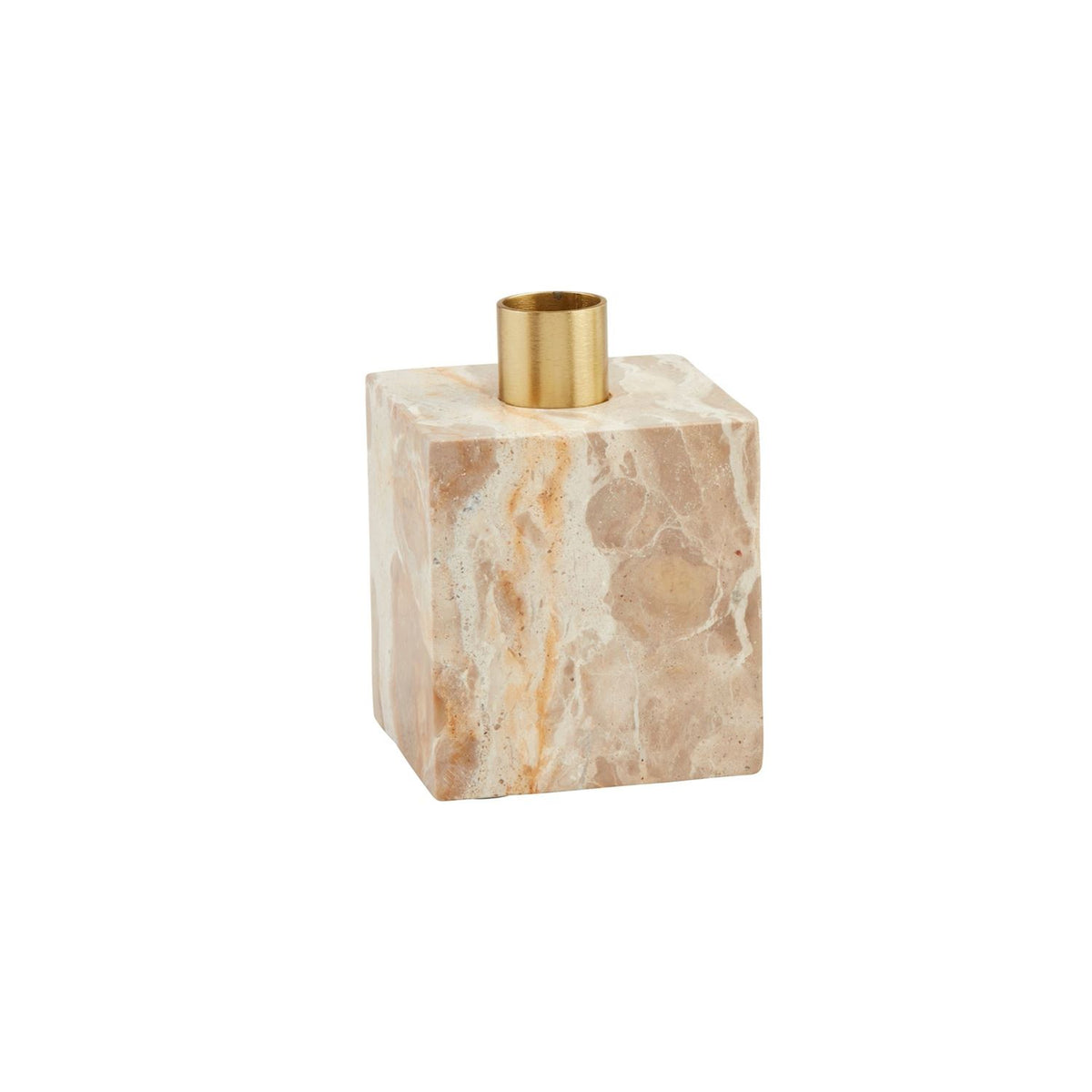 Tan Cube Marble Taper Holder – One Amazing Find: Creative Home Market