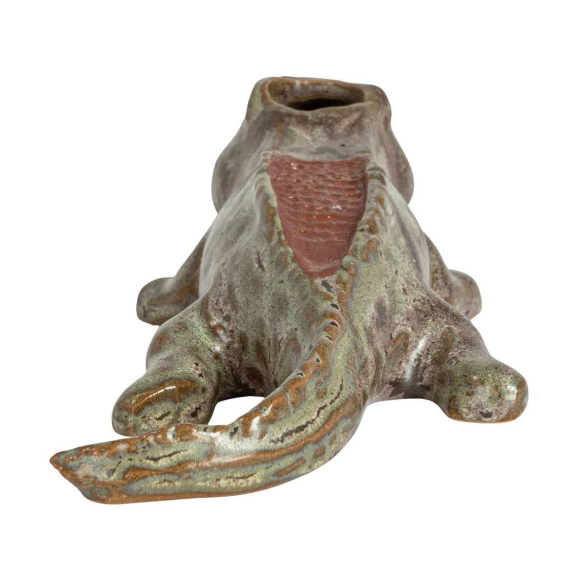 Stoneware Alligator Match Holder with Striker – One Amazing Find ...